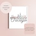 CHICAGO Wall Art | Printable Wall Art | Windy City Decor | Chicago ...