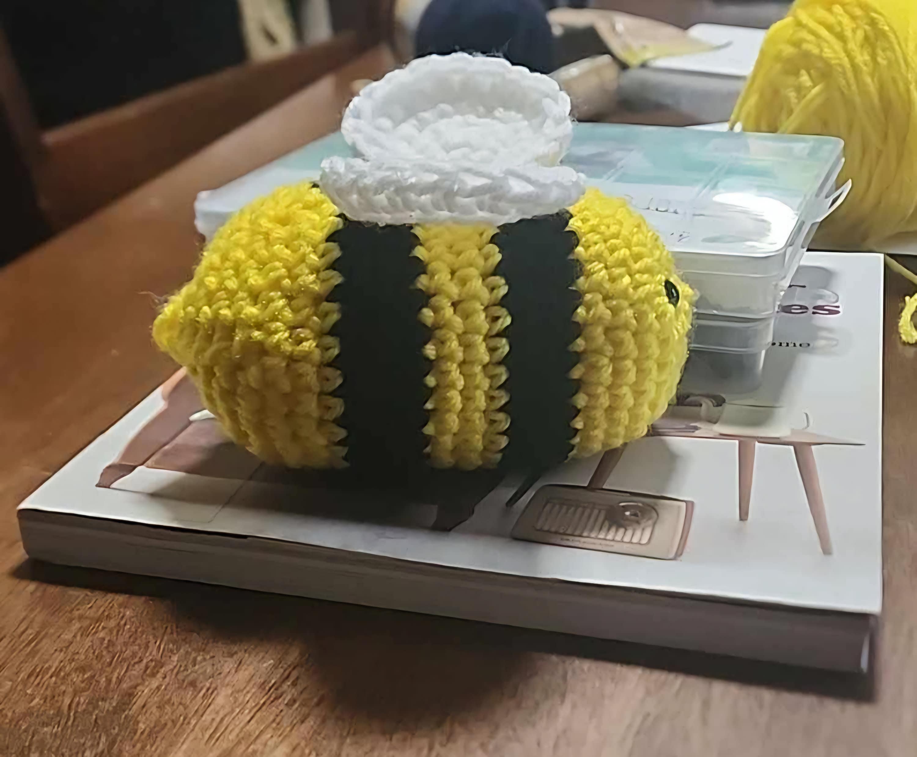Handcrafted Amigurumi Bumblebee Plush Toy 6 Inches Long - Etsy
