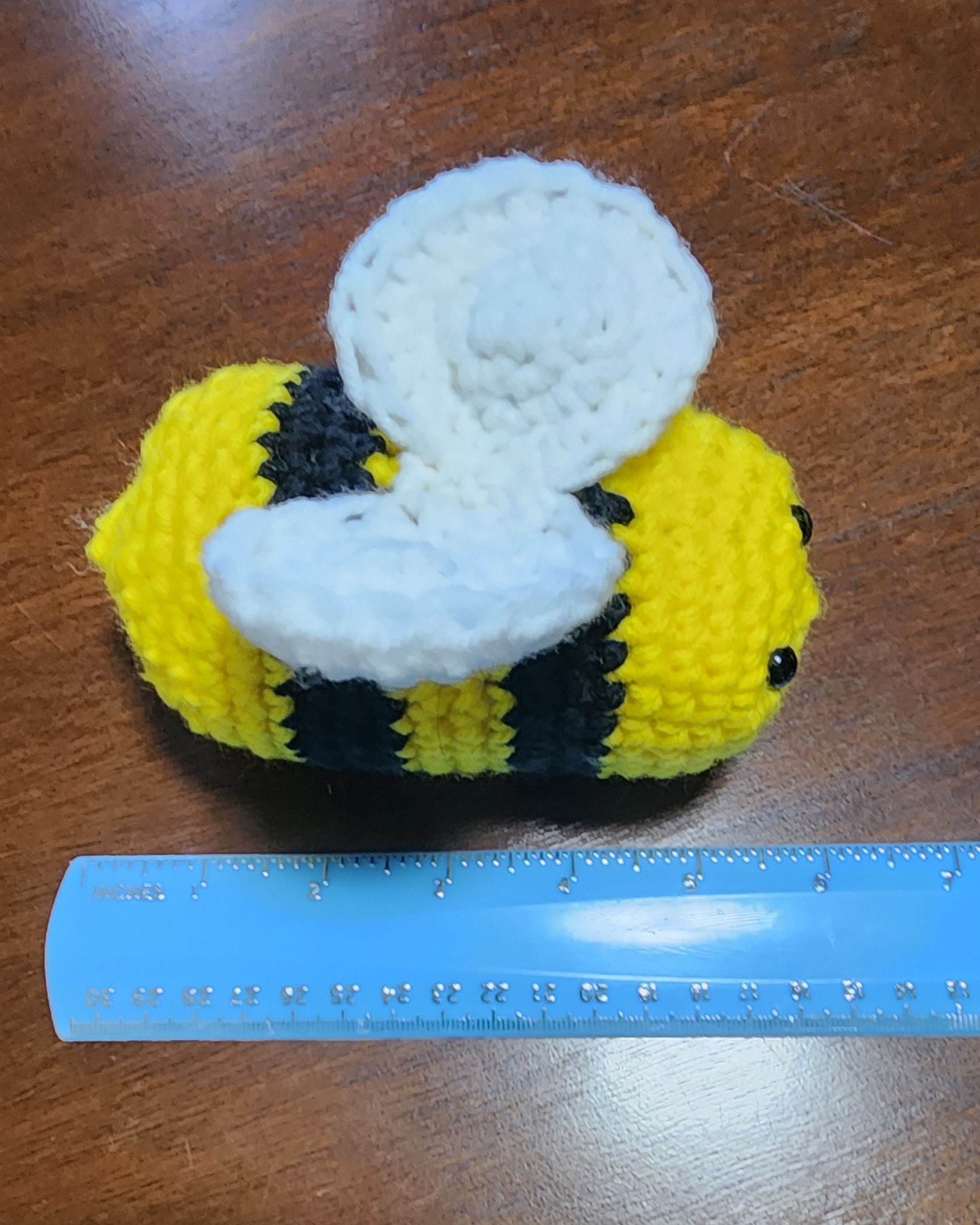 Handcrafted Amigurumi Bumblebee Plush Toy 6 Inches Long - Etsy