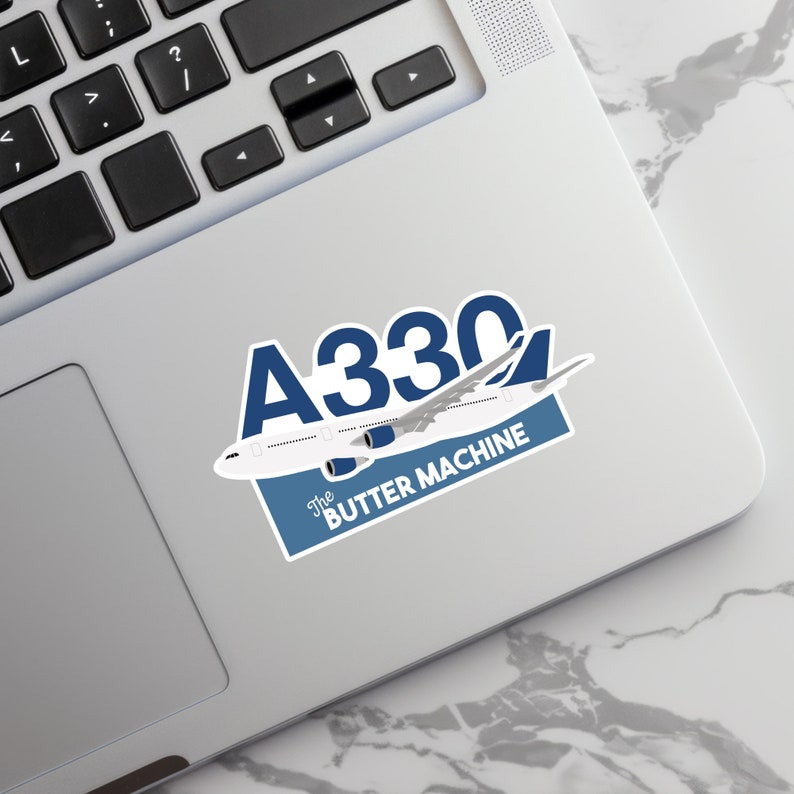 Airbus A330 "the Butter Machine" Aviation Sticker - High Quality Vinyl ...