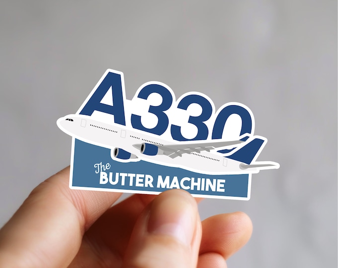 Airbus A330 the Butter Machine Sticker High Quality Vinyl Sticker ...