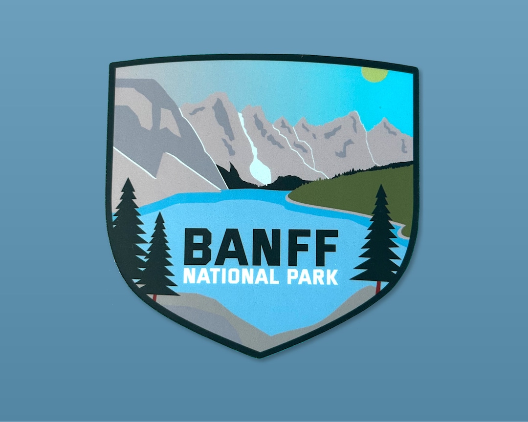Banff National Park Sticker - High Quality Vinyl Sticker, Hiking ...