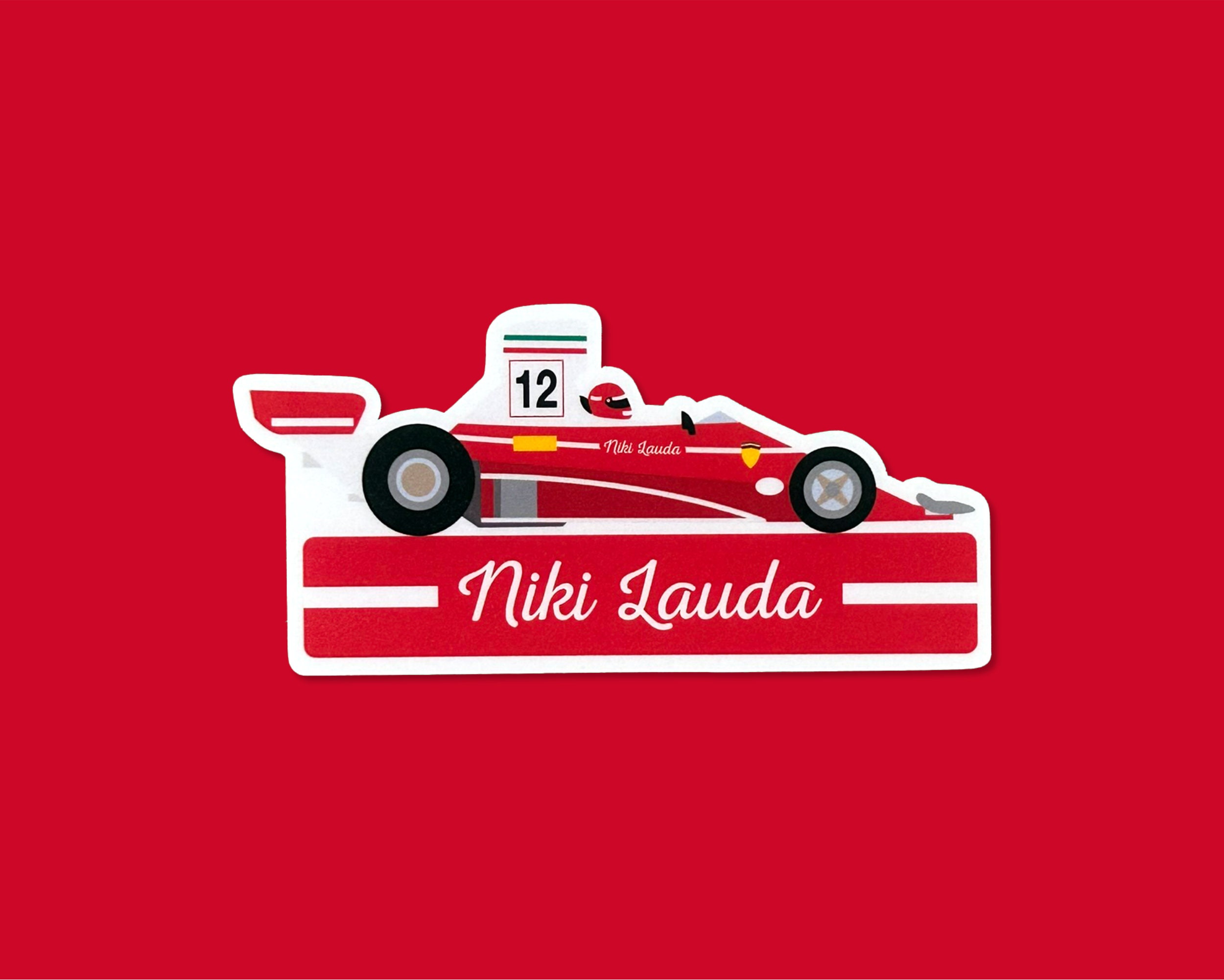 Niki Lauda Ferrari 321T F1 Sticker - High Quality Vinyl Sticker, F1 ...