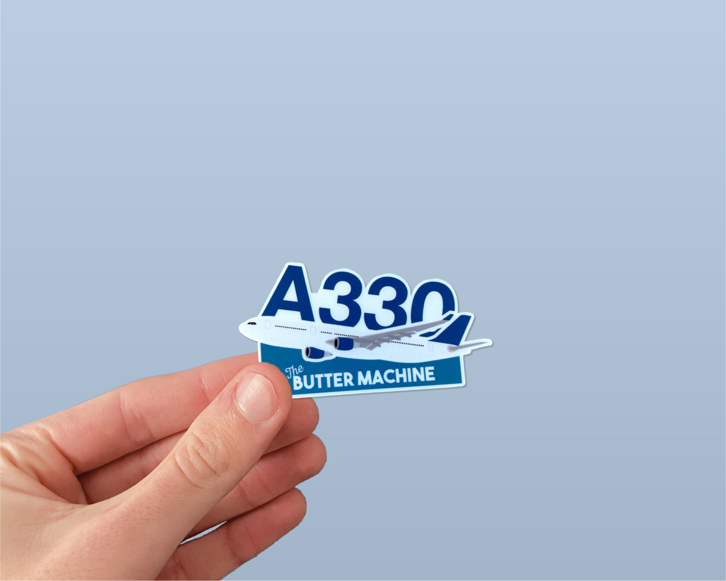 Airbus A330 the Butter Machine Sticker High Quality Vinyl Sticker ...