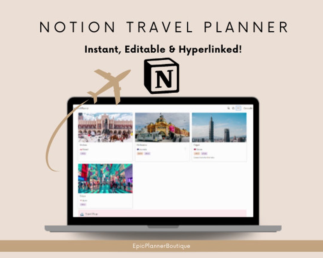 Notion Travel Planner Template, Ultimate Vacation Holiday Planner ...