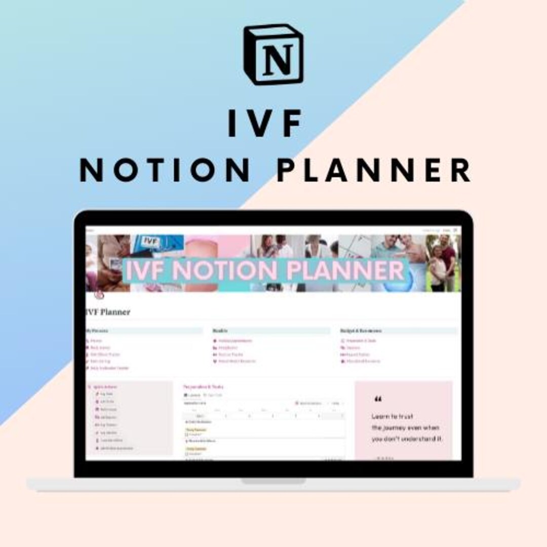 IVF Planner, IVF Tracker, IVF Journal, Pregnancy Journal, Infertility ...