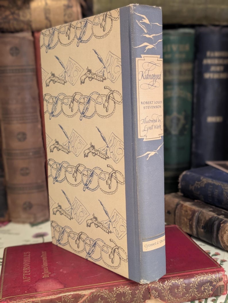 Vintage Book - Kidnapped - Illustrated Junior Library Book | Classic ...