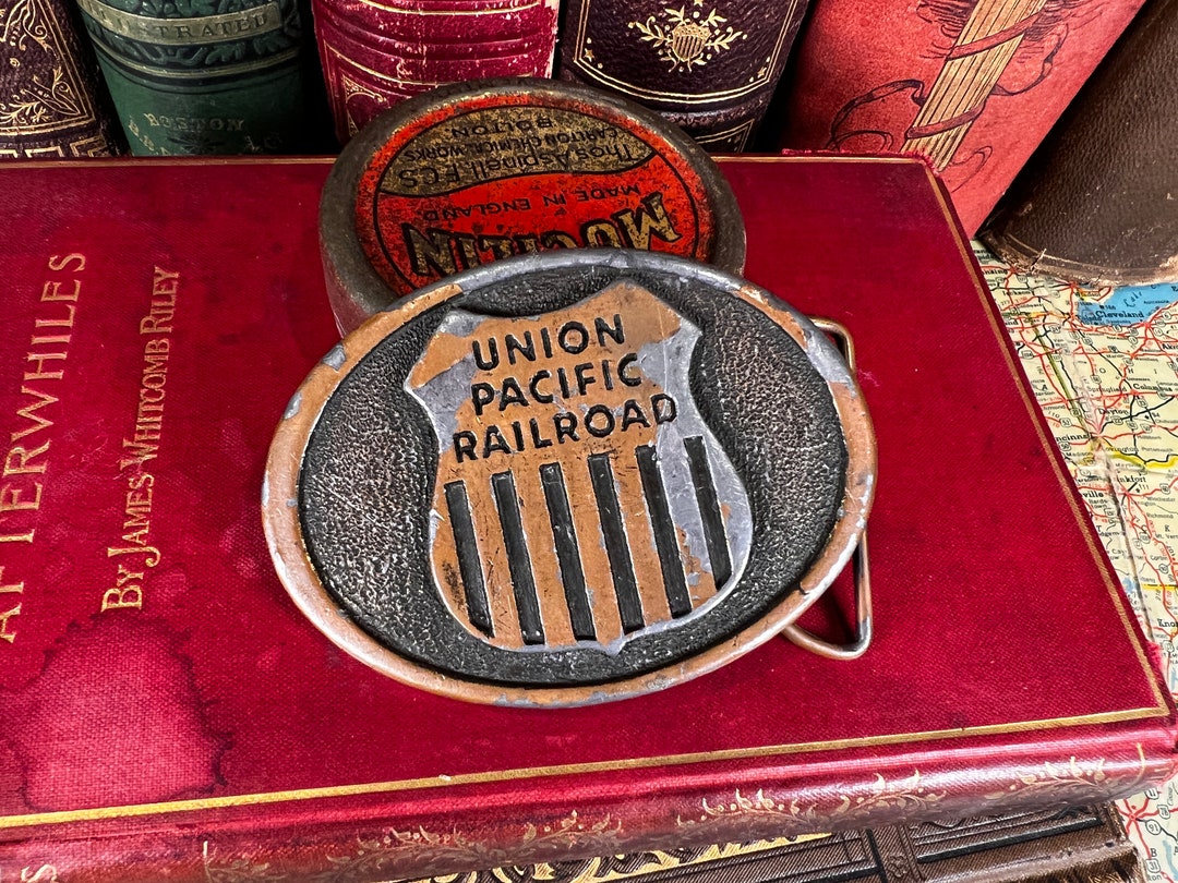 Vintage Union Pacific Railroad Belt Buckle - Etsy