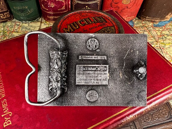 Vintage 1970s Kenworth Log Truck Belt buckle - Gem