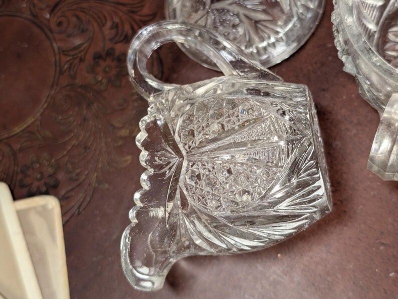 Antique Cambridge "sweetheart" (marjorie) Child's Sugar & Creamer Set ...