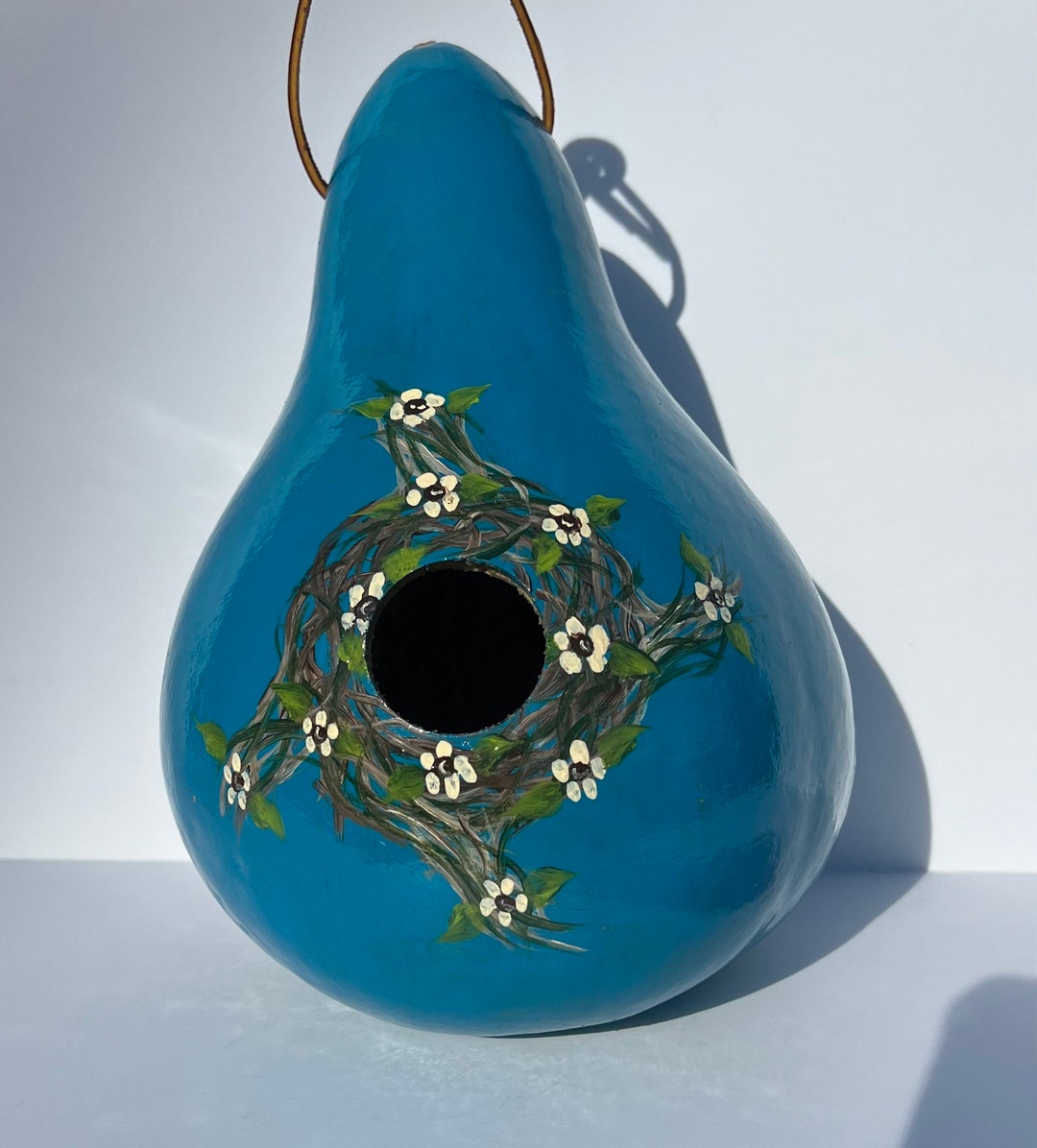 Gourd Bird House, Garden Art, Blue Bird, Tree Swallow, Gold Finch, Hand ...