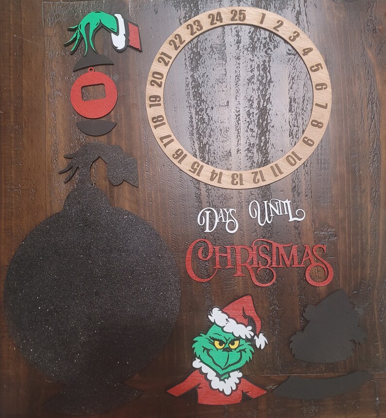 Countdown to Christmas SVG, DXF, LBRN2 - Etsy
