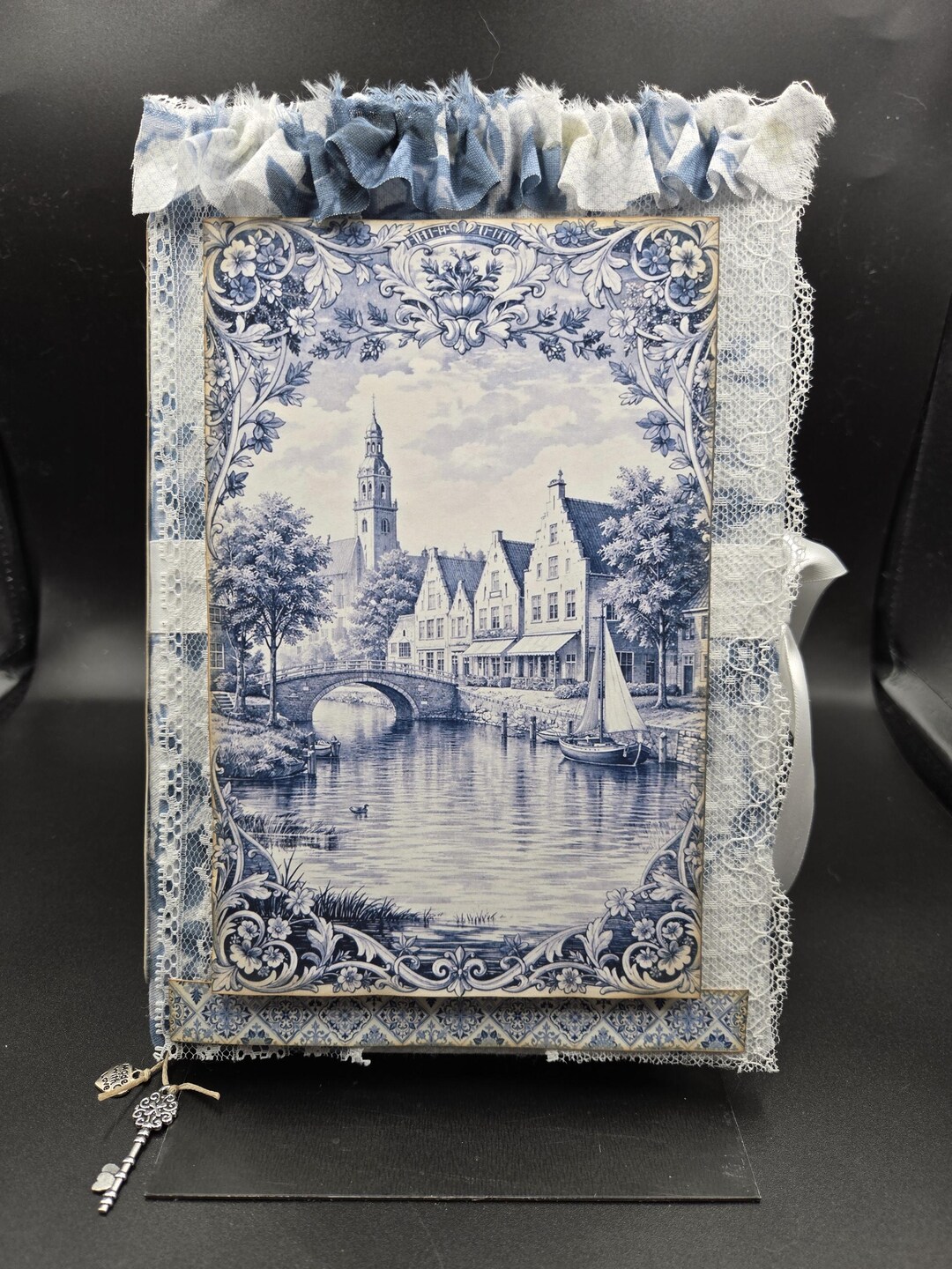 Blue and White Delft "junk" Journal. Handmade Journal Notebook 128 ...