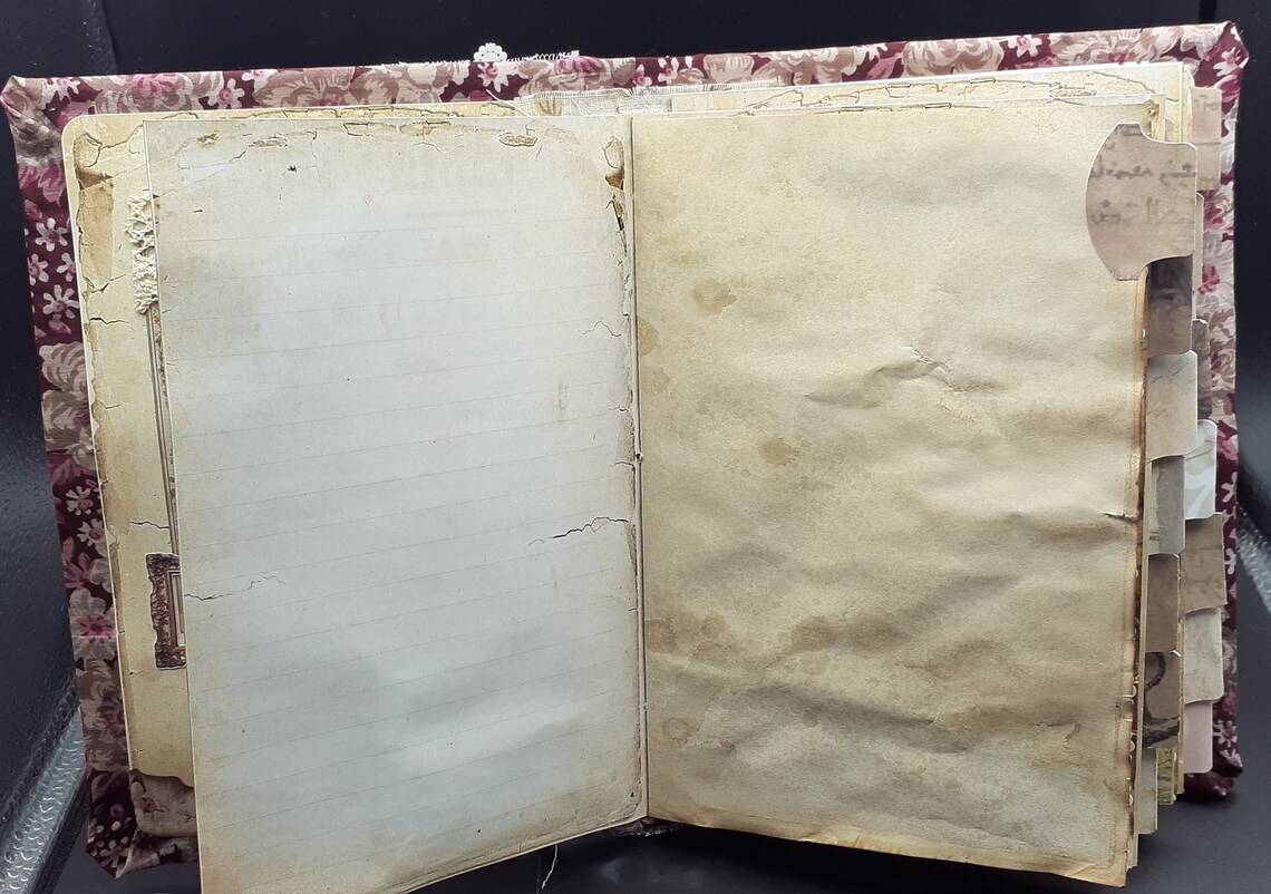 Victorian Portrait and Pearls Writer's "junk" Journal. Handmade Journal ...