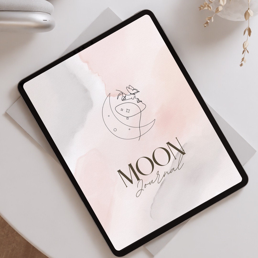 Spiritual Moon Journal - Digital Journal for Spiritual Baddies, Moon ...