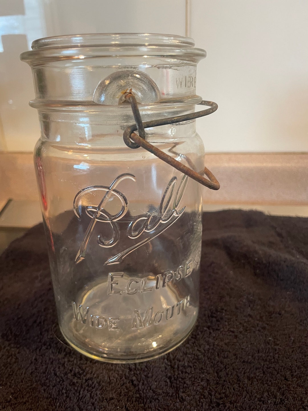 Vintage Ball Eclipse Wide Mouth Mason Jar Original Wiring Rust - Etsy