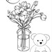 3 Mother’s Day Coloring Sheets Bouquet of Flowers Christian Text and ...