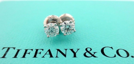 Tiffany and co solitaire earrings store
