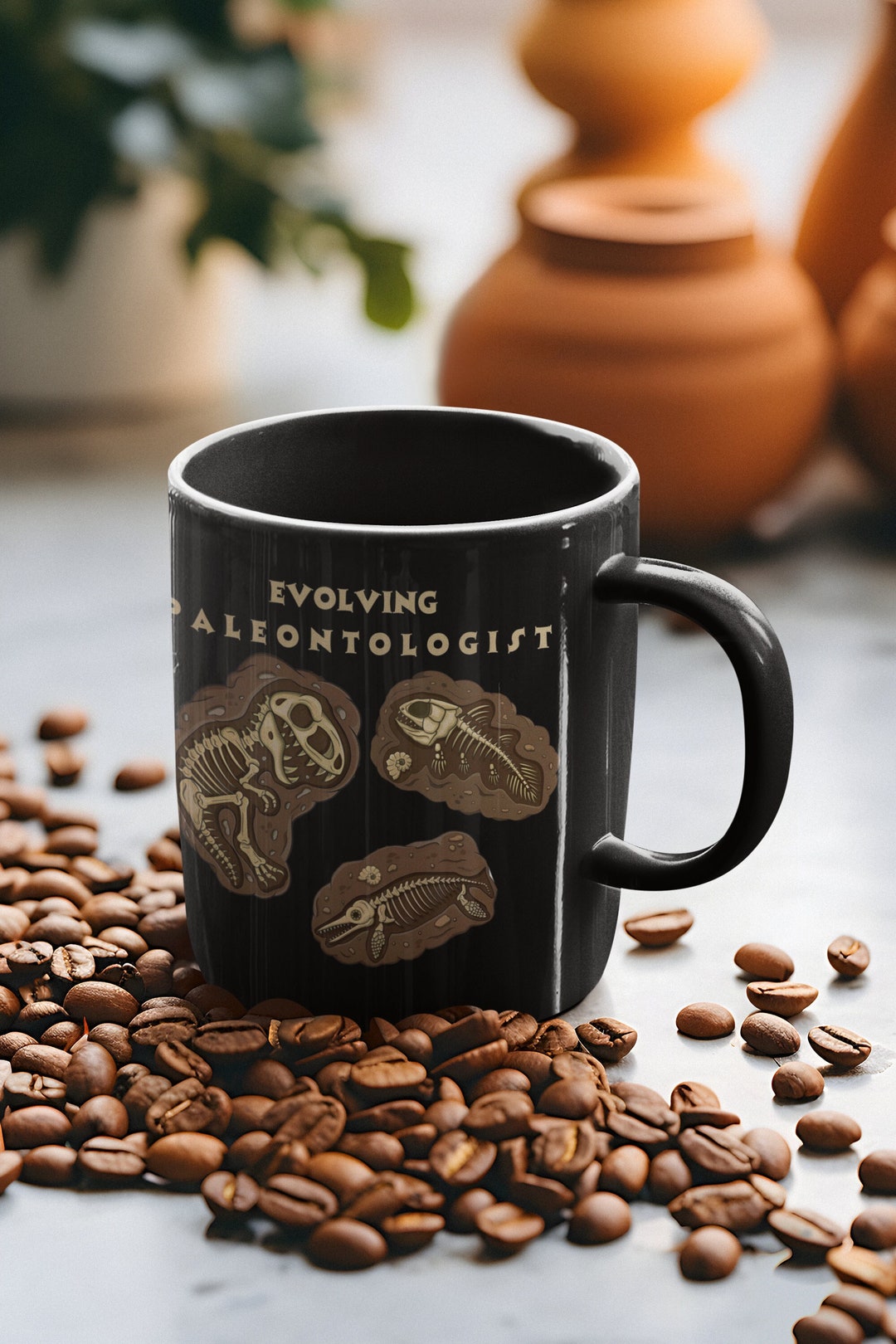 Evolving Paleontologist Mug, Paleontologist's Coffee Mug, Mug ...
