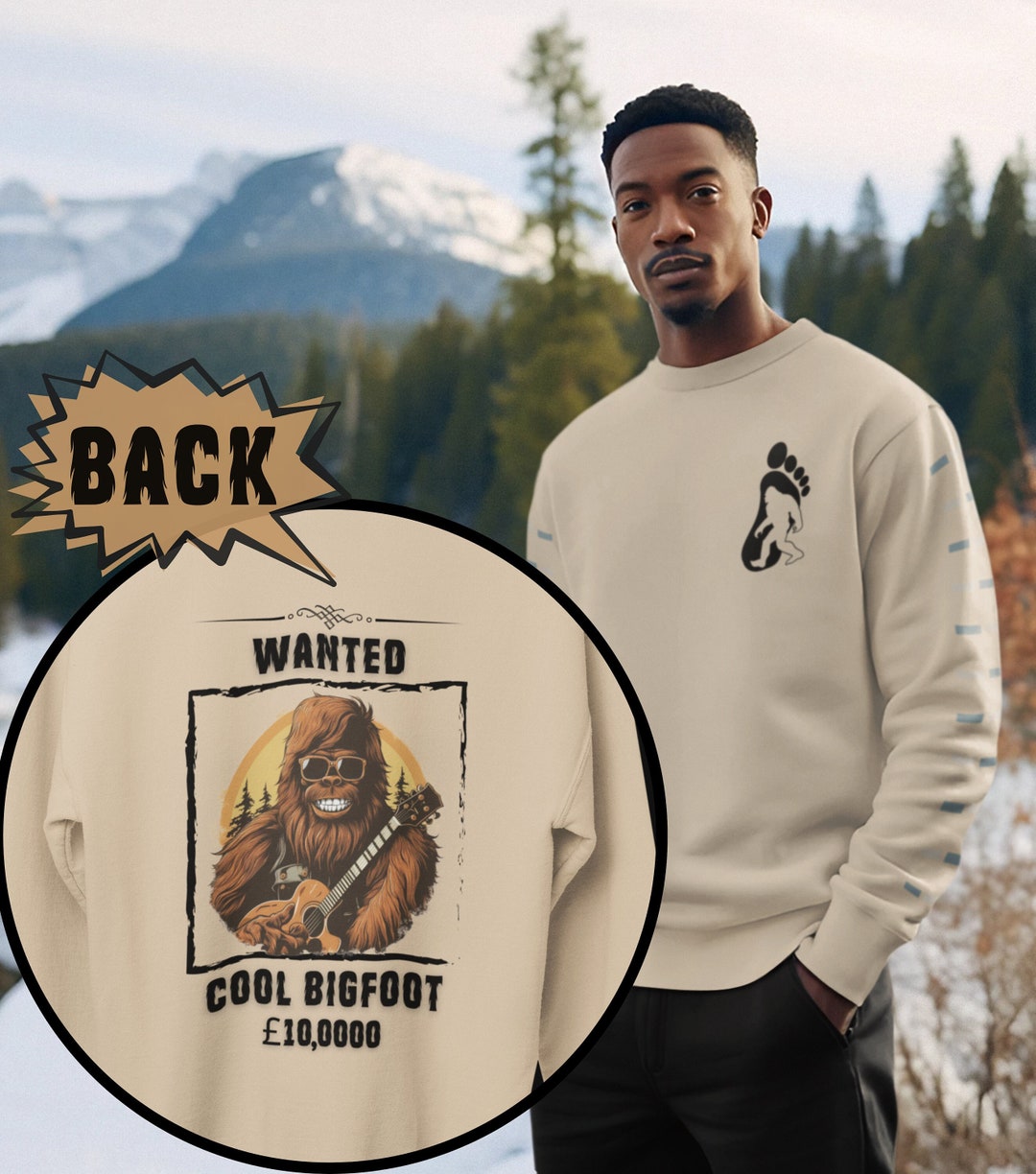 Sasquatch Search Sweater, Mystery Mountain Sweatshirt, Bigfoot ...