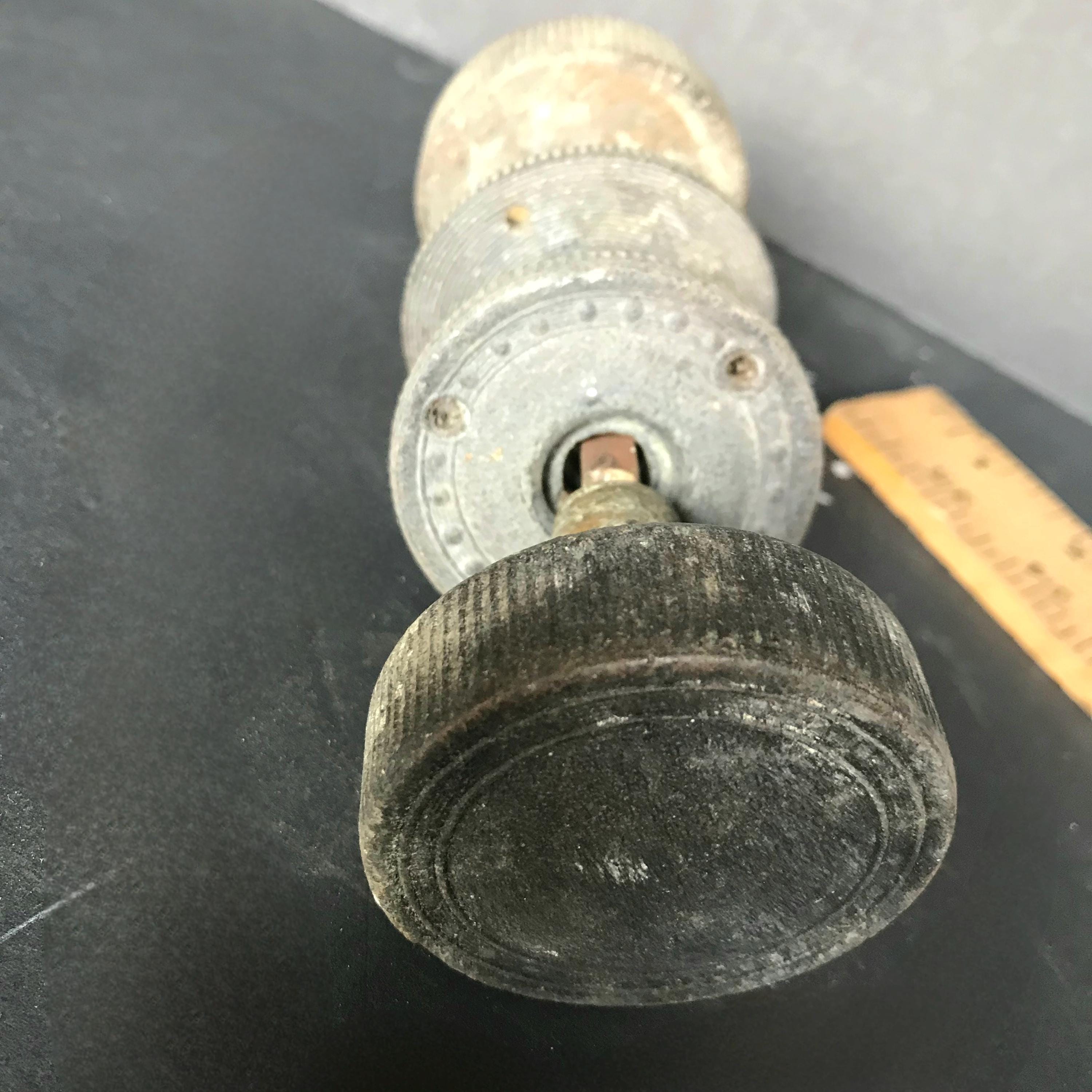 Pair of Antique Hemacite Doorknobs Westlake Design by Dibble 1887 ...