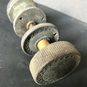 Pair of Antique Hemacite Doorknobs Westlake Design by Dibble 1887 ...