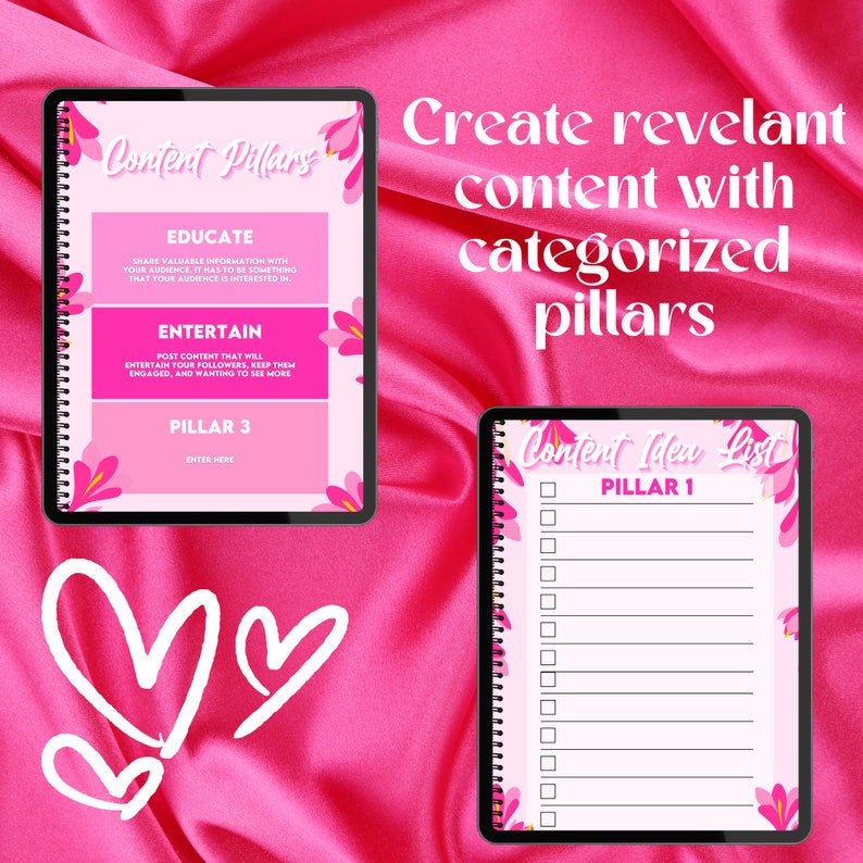Social Media Content Consistency Planner Template - Etsy