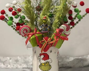 Grinch Centerpiece Max Certerpiece Cindy Lou, Table Centerpiece ...