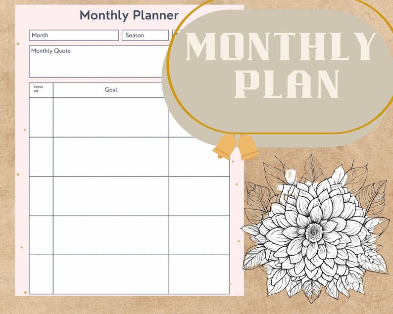 New Years Planner New Years Challenge New Years Resolution Tracker Goal ...