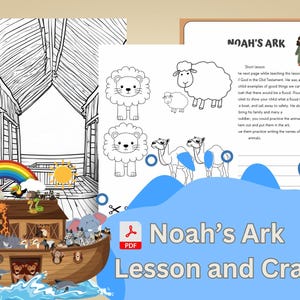 Noah’sark Lesson Kids Bible Lesson Bible Crafts for Kids Printable ...