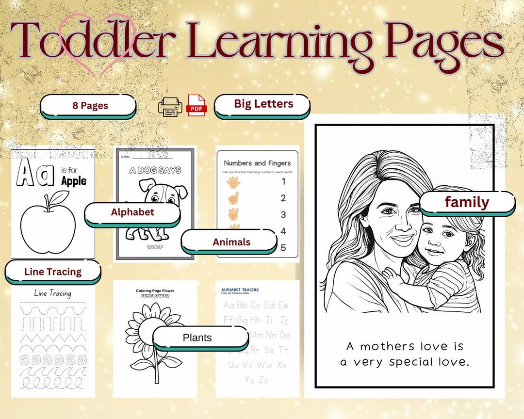 Printable Toddler Zlearning Pages, Preschool Learning Pages Toddler ...