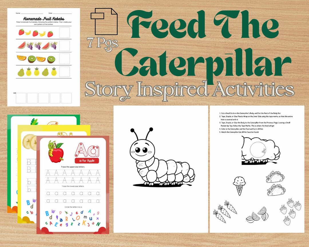 Early Learning Activities, Caterpillar Coloring Sheets Preschool ...