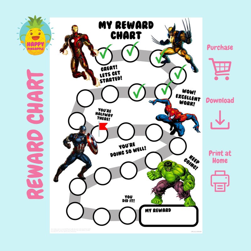 Reward Dinner Chart - Etsy UK