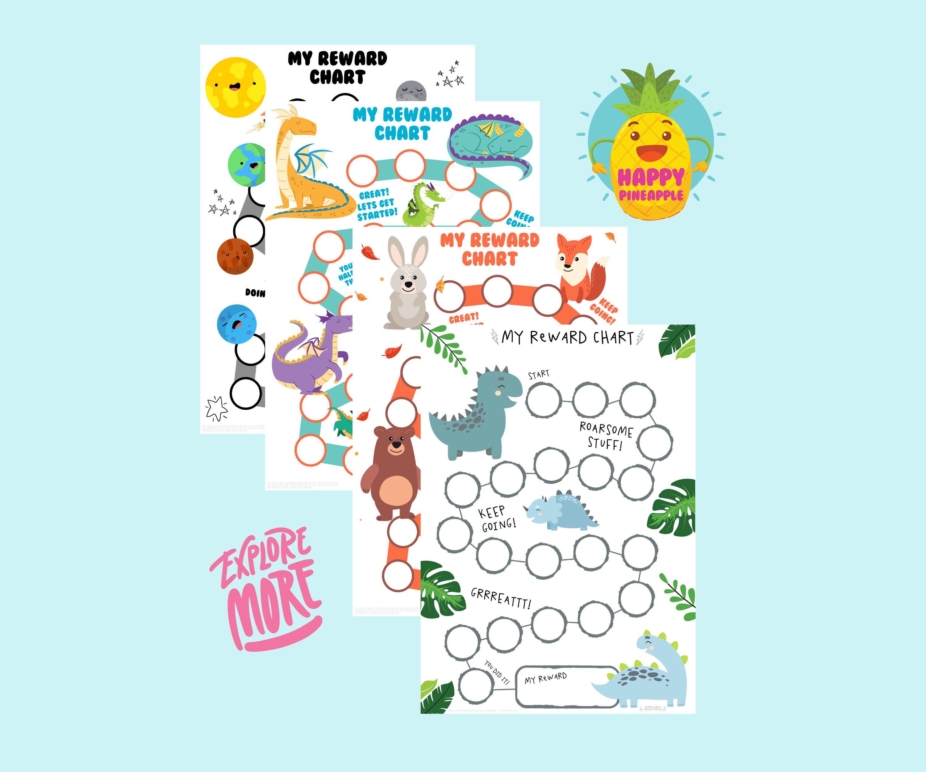Pokemon Reward Chart for Kids, Chore Chart, Behaviour Chart, Digital ...