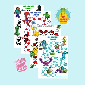 Trolls Reward Chart for Kids, Chore Chart, Behaviour Chart, Digital PDF ...