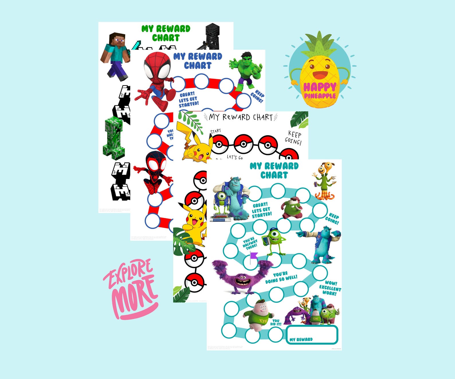 Sonic the Hedgehog Reward Chart for Kids, Chore Chart, Behaviour Chart ...