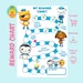 Octonauts Colourful Reward Chart for Kids, Chore Chart, Behaviour Chart ...