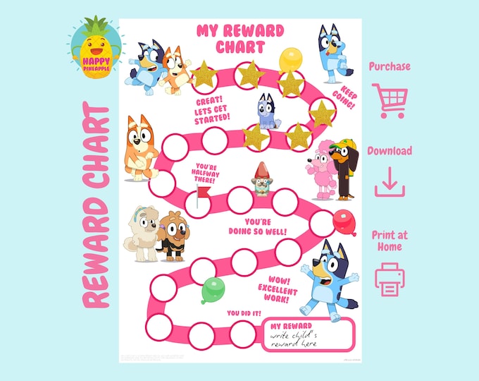 Bluey Reward Chart - Etsy