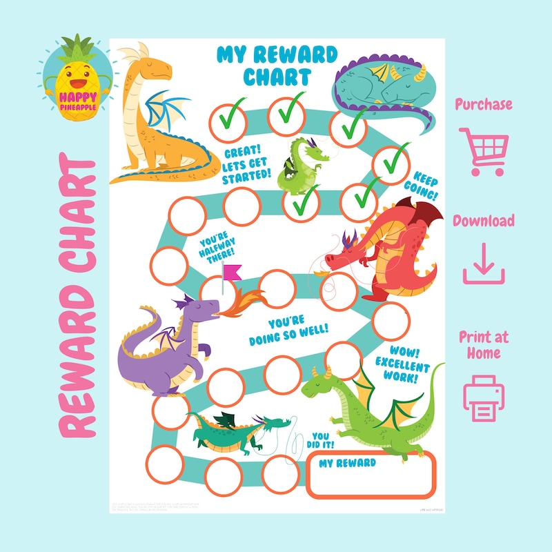 Kawaii Dragon Sticker - Etsy
