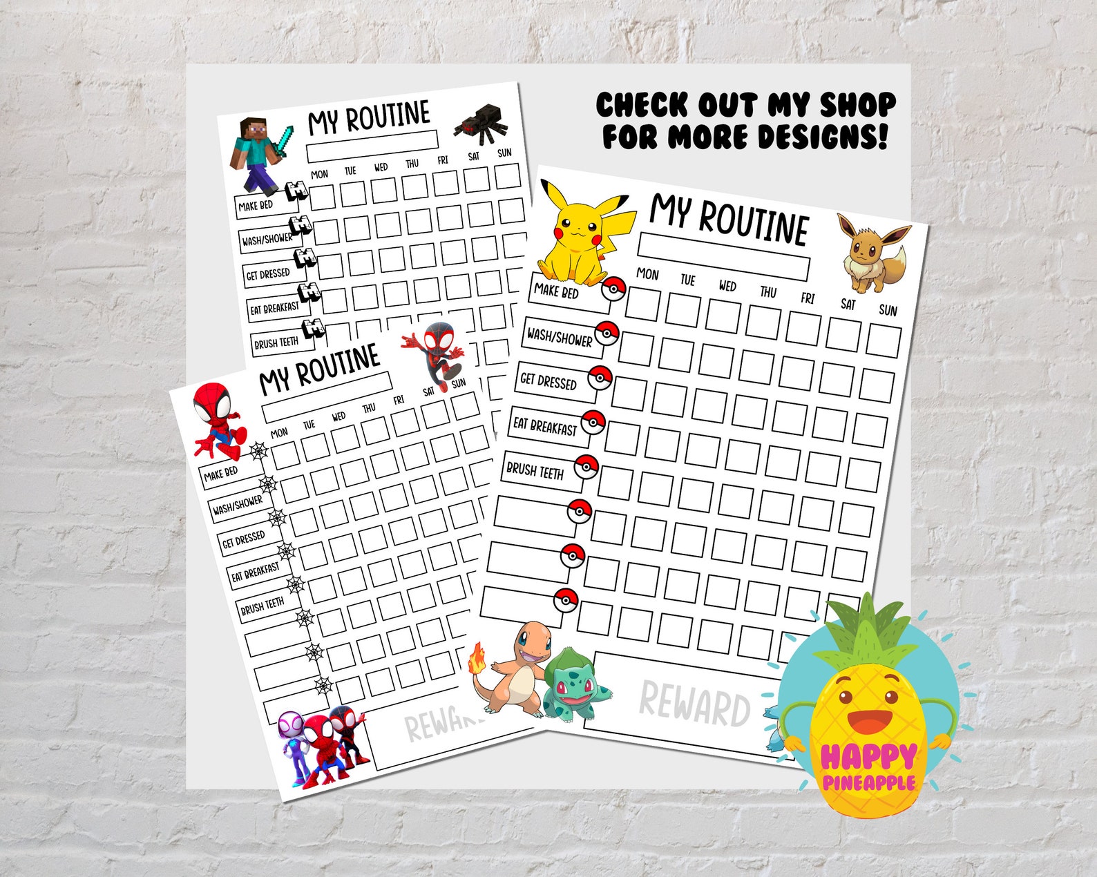 Super Mario Routine Reward Chart for Kids, ADHD, Chore Chart, Behaviour ...