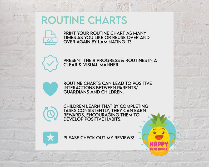 Pokemon Routine Reward Chart for Kids, ADHD, Routines, Chore Chart ...