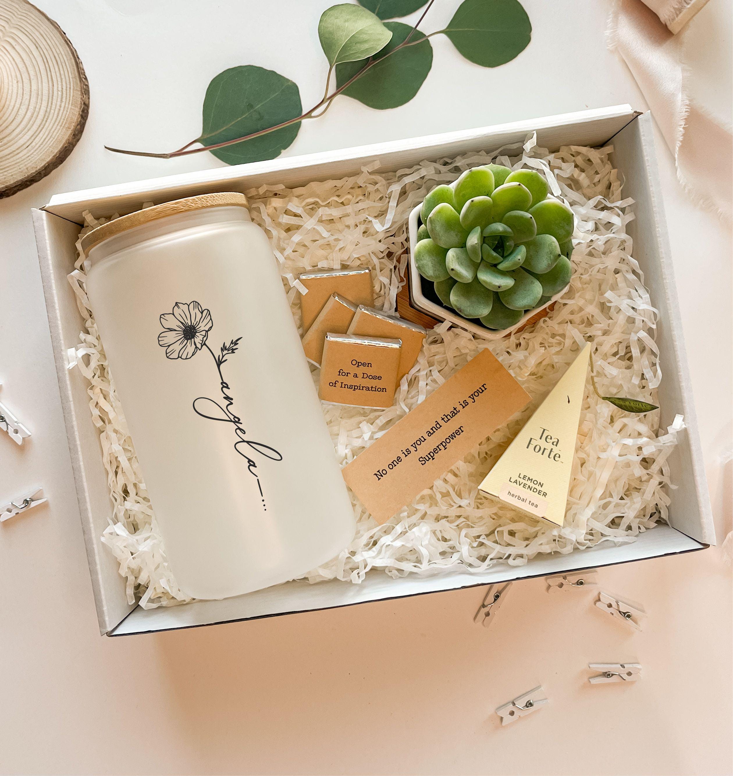 Thoughtful Birth Flower Gift Set, Birth Flower Cup, Personalized Birth ...