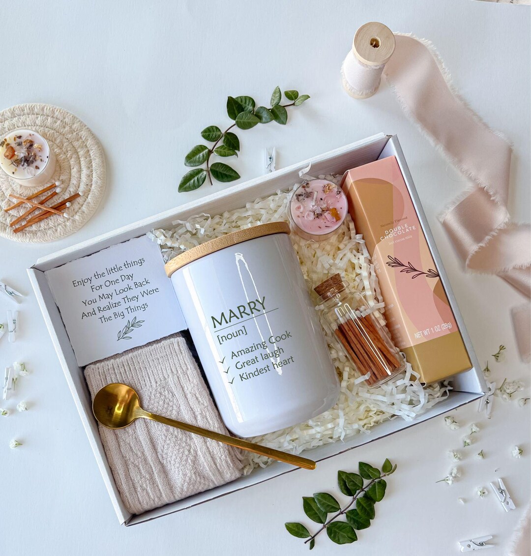 Thoughtful Christmas Gift Box & Cozy Self-care Package for Her, Work ...