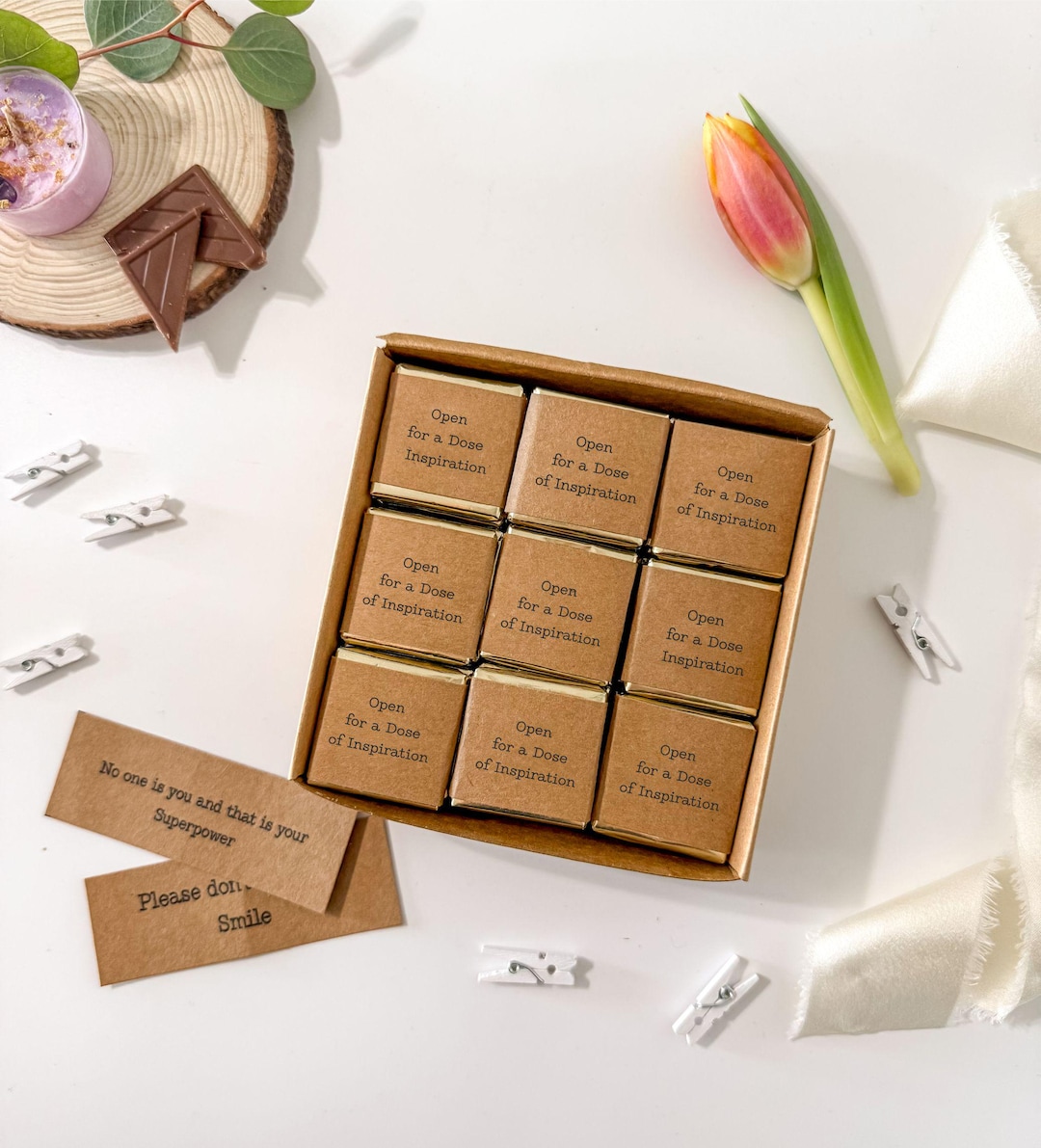 Open for a Dose of Inspiration, Inspirational Milk Chocolate Gift Box ...