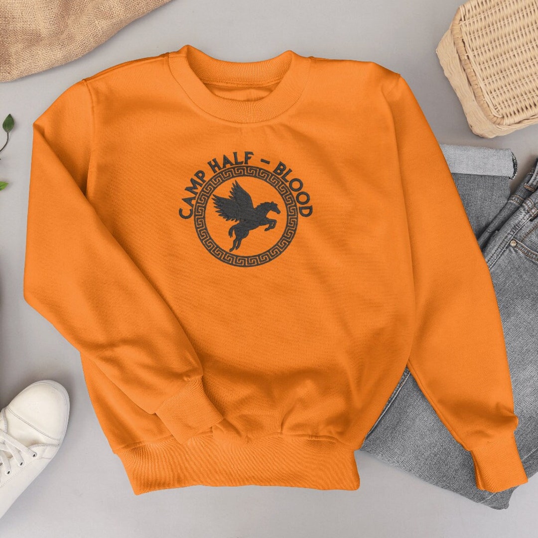Camp Half Blood Embroidered Sweater Inspired by Percy Jackson - Etsy