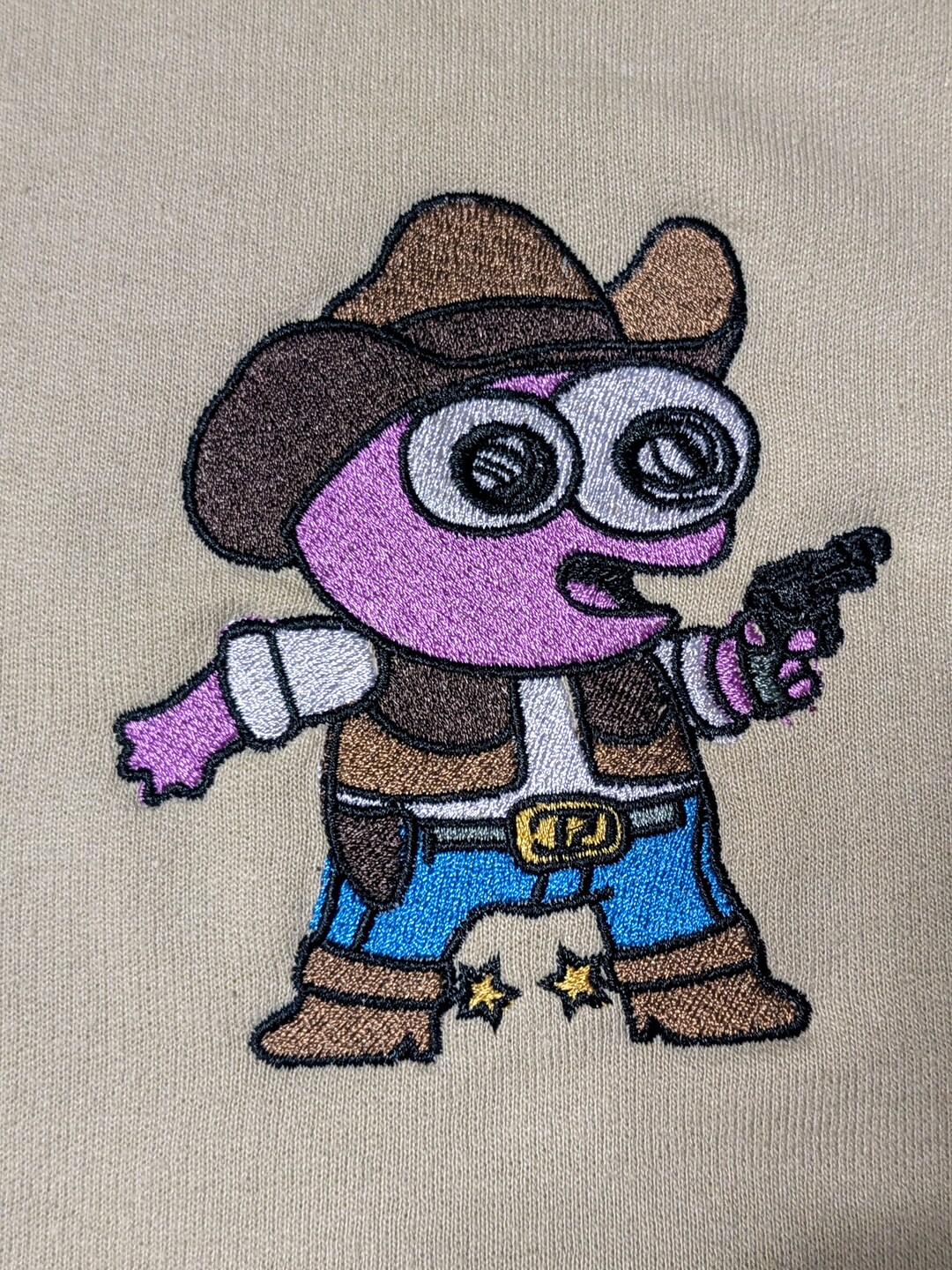 Smiling Friends Halloween Pim Cowboy Embroidered Sweater or T-shirt ...