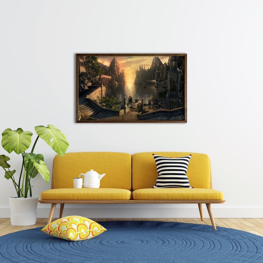 The Grey Havens Lotr of the Rings Canvas Print, Ready to Hang Canvas ...