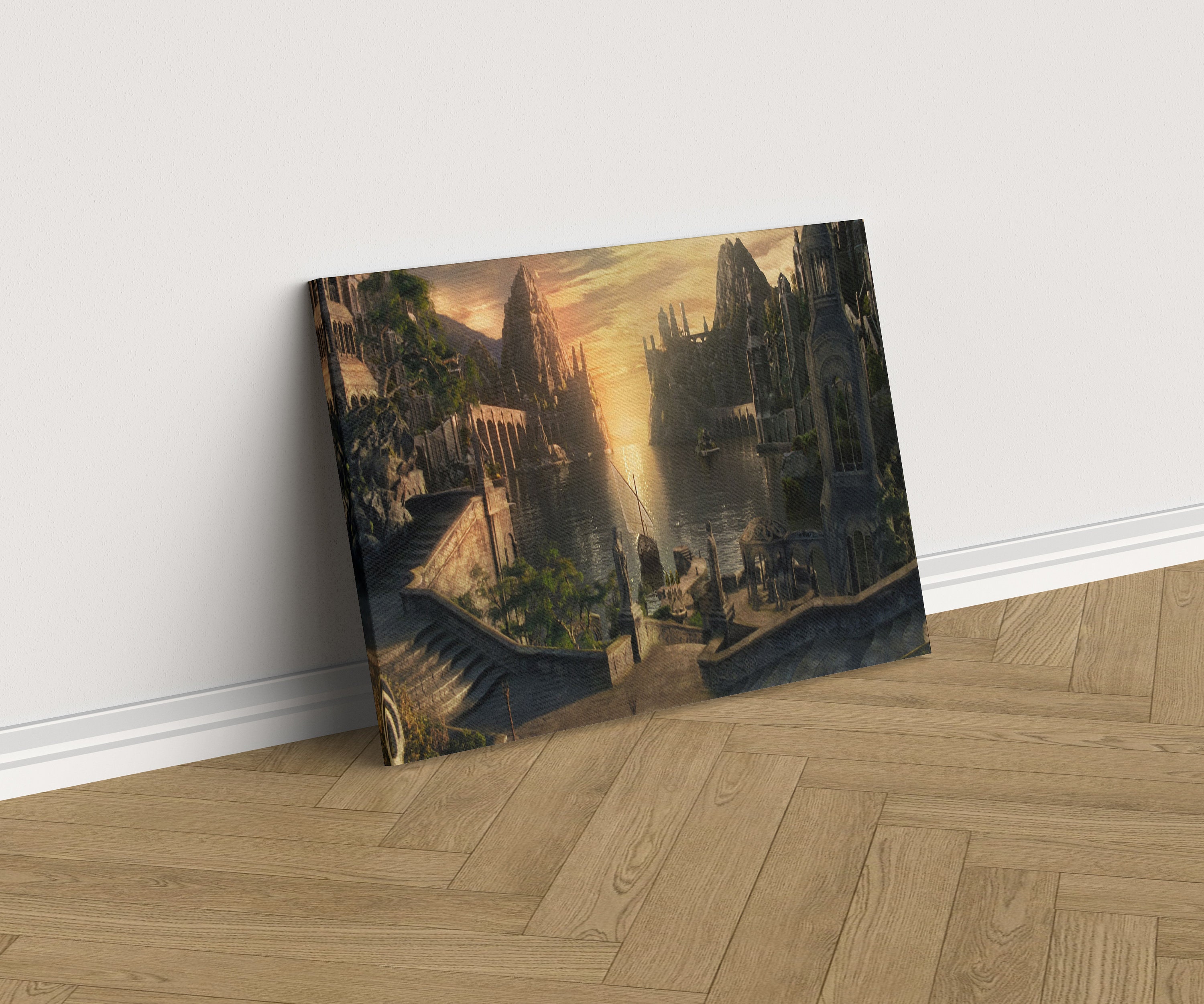 The Grey Havens Lotr of the Rings Canvas Print, Ready to Hang Canvas ...
