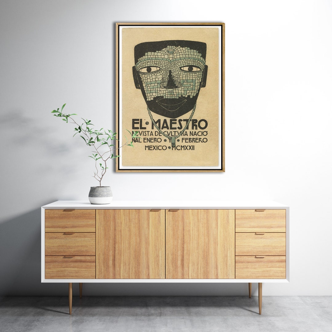 Mexican Art Exhibition Poster 1923, Mexican Art Poster, El Maestro Jade ...