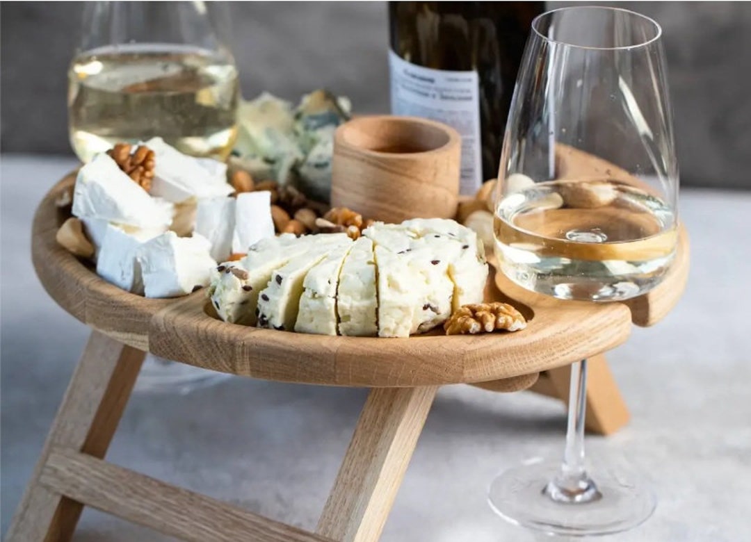 Housewarming Gift, Sommelier Wine Board, Wine Picnic Table, Outdoor ...